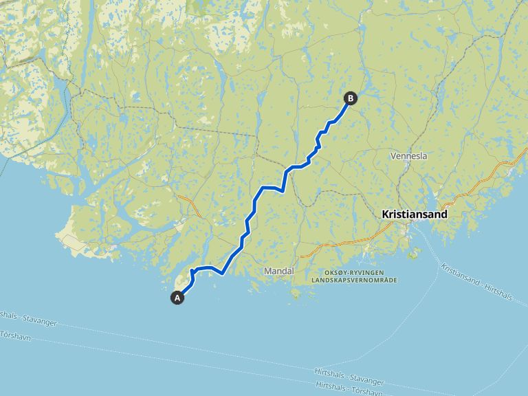 Etappe 1: Von Lindesnes nach Hægeland (5 Tage) – Norge på Langs ...